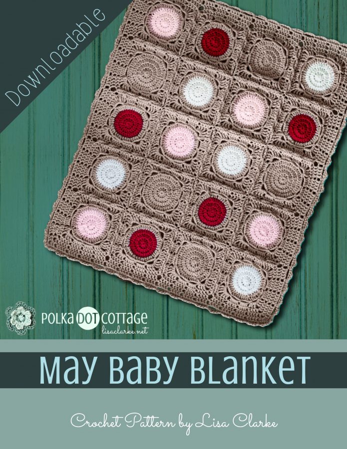 May Baby Blanket Crochet Pattern ⋆ Polka Dot Cottage