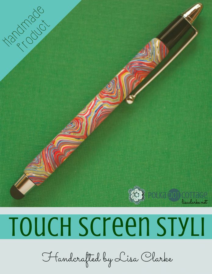 Handcrafted Polymer Clay Covered Pens ⋆ Polka Dot Cottage