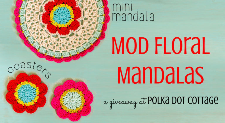 Mod Floral Mandalas: Free Pattern Excerpt and Giveaway! ⋆ Polka Dot Cottage
