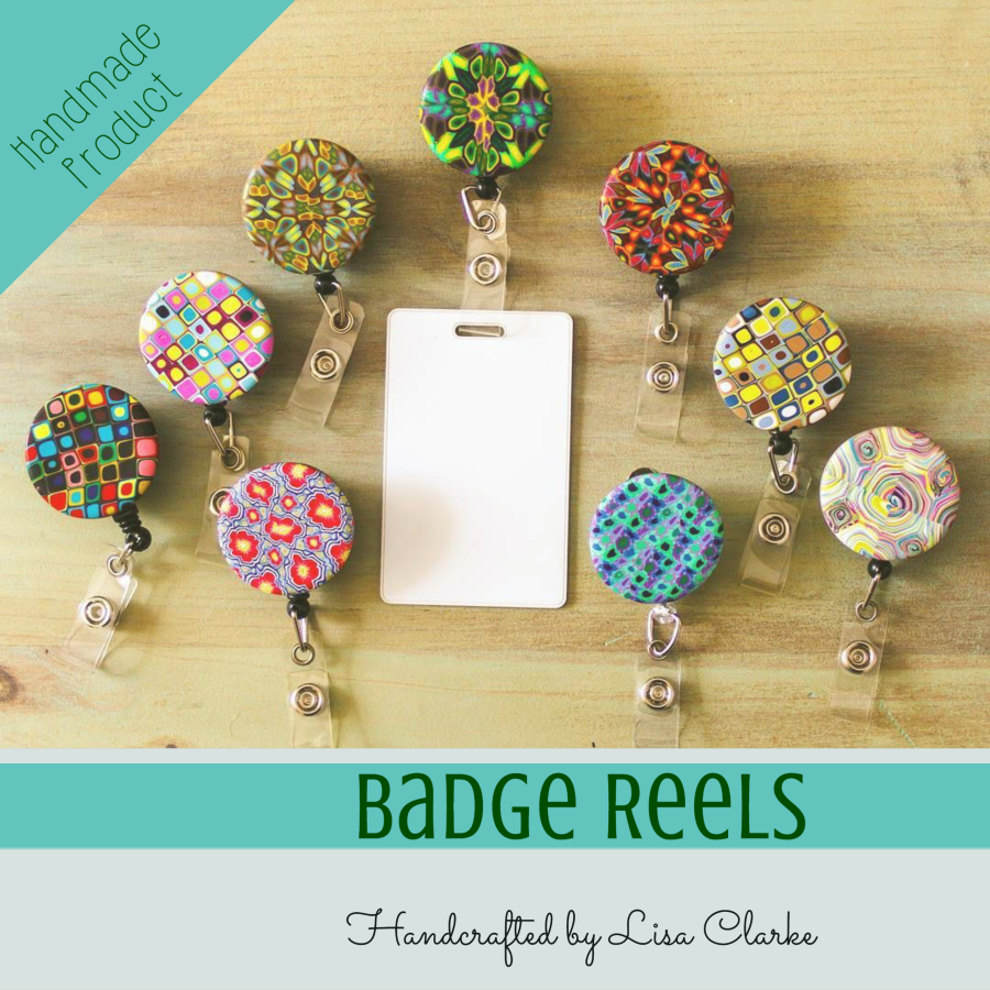 Handmade Unique ID Badge Reels ⋆ Polka Dot Cottage