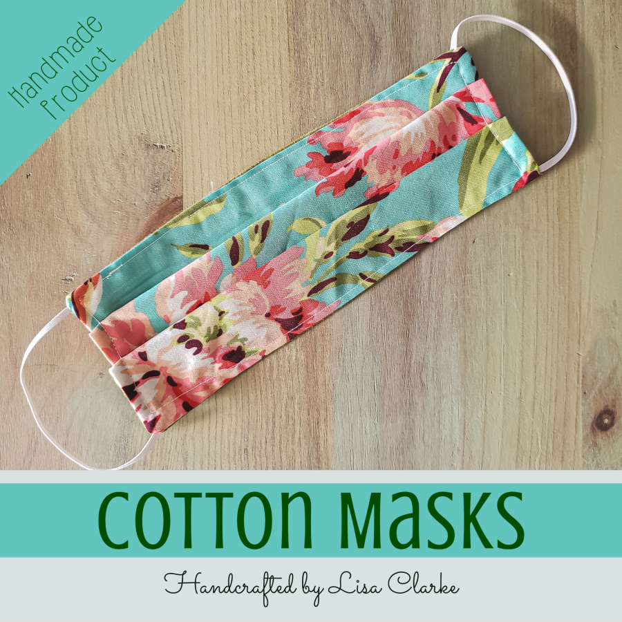Handmade Cotton Fabric Face Masks ⋆ Polka Dot Cottage