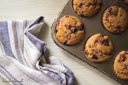 Heart-Healthy Summer Berry Muffin Recipe ⋆ Polka Dot Cottage